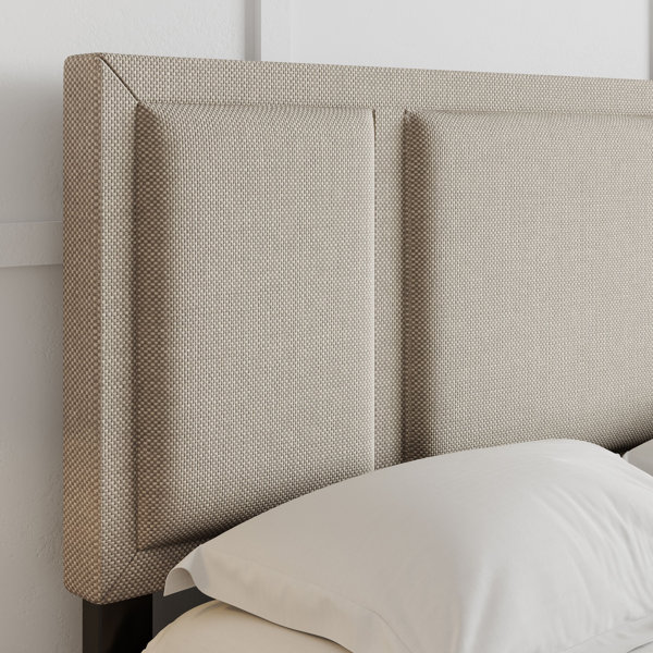 Latitude Run® Triiptych Linen Upholstered Platform Bed Frame And Reviews